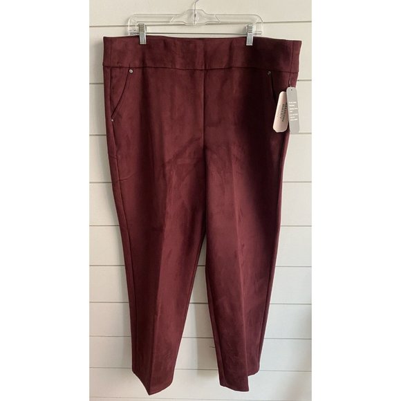 Allison Daley | Pants & Jumpsuits | Allison Daley Luxe Suede Straight ...